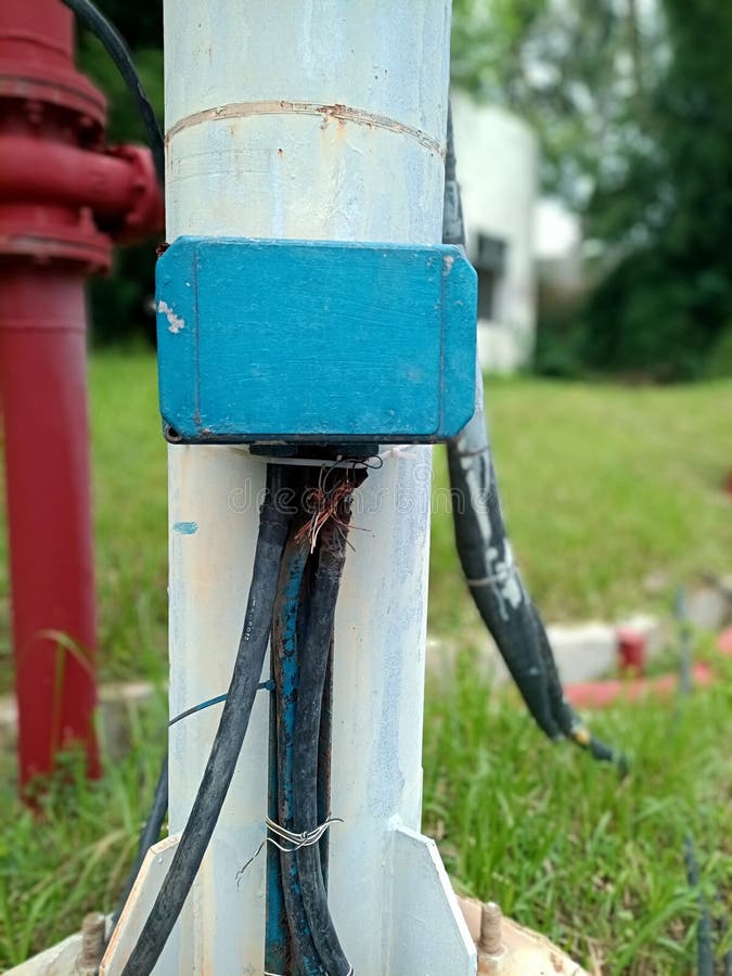 Small Box Outdoor Electrical Connection Stock Image - Image of garden ...