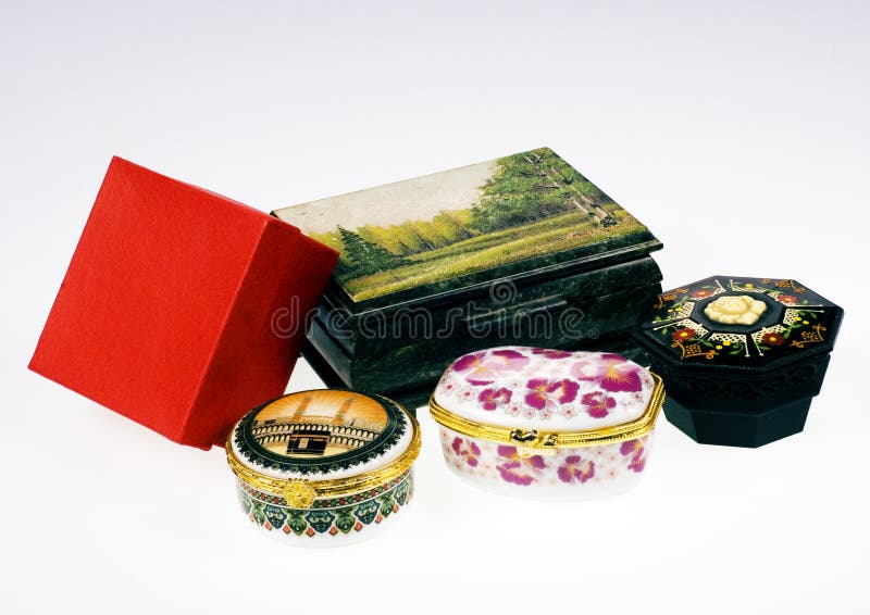 Small boxes stock photo. Image of malachite, master, arnament - 12789400
