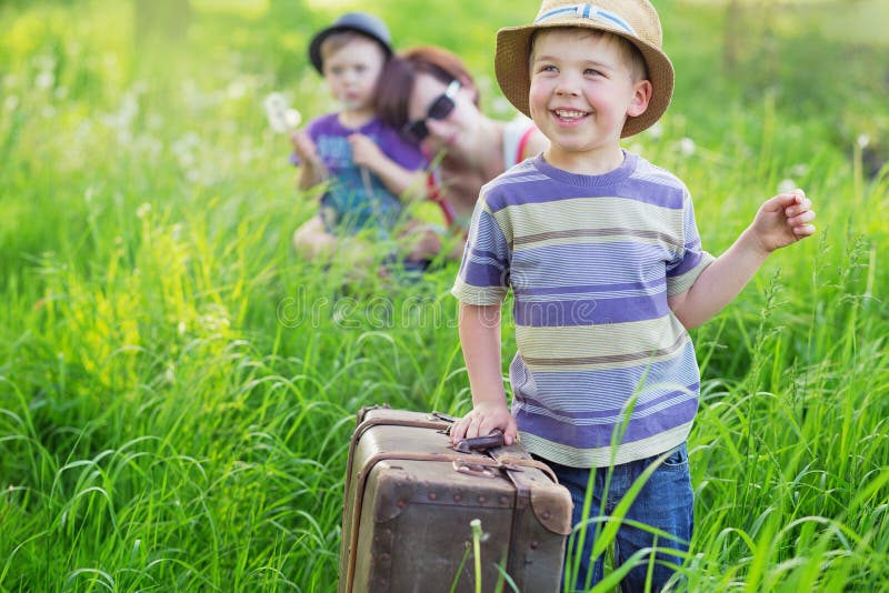 Small Boy Helping during Removal Stock Photo - Image of flower, child ...