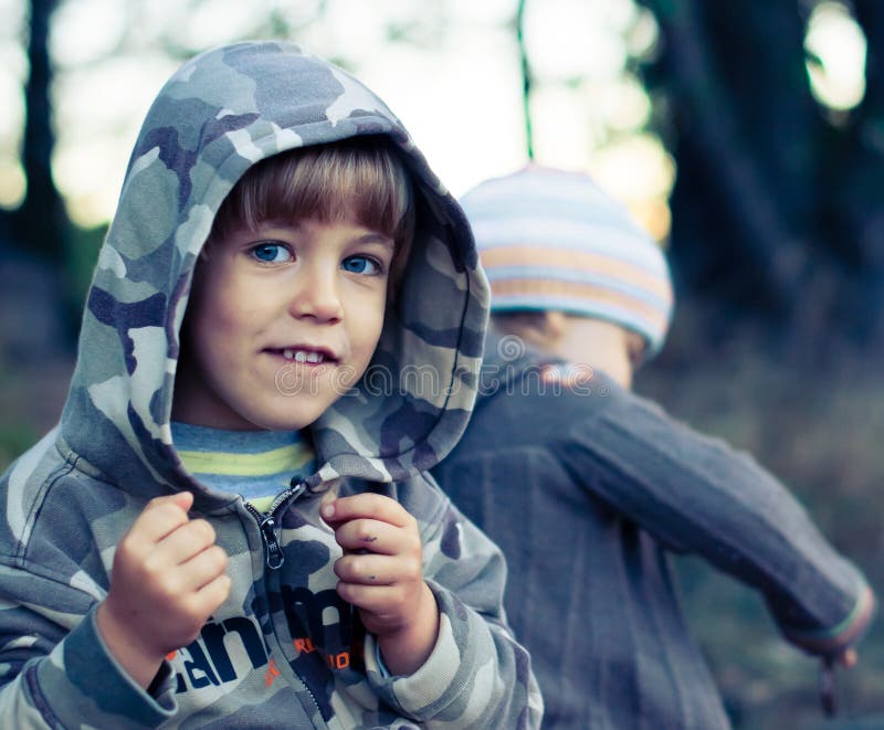 Small boy in a hoodie stock photo. Image of head, handsome - 52252758