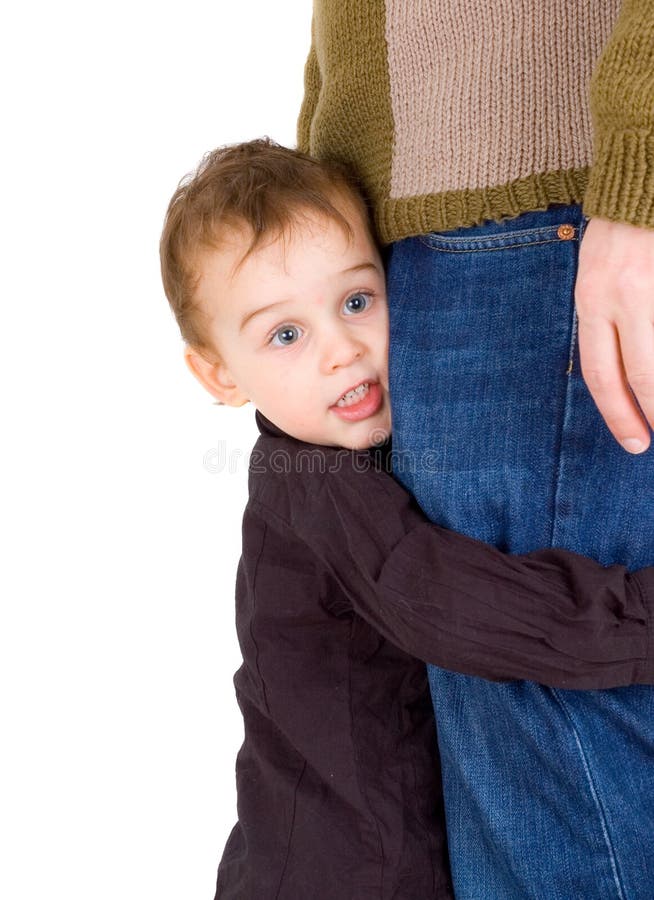 Small Boy Hugging His Father Stock Image - Image of child, bright: 18187427