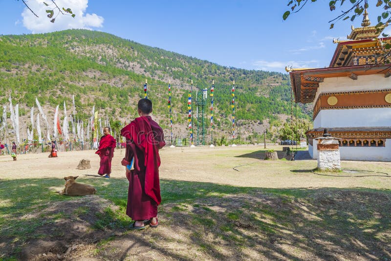 Small Boys Buddhist Monks, Bhutan Editorial Photography - Image of asia ...