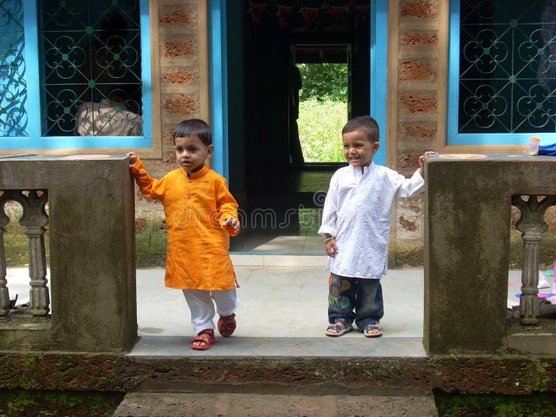 Small boys moving out. stock photo. Image of boys, orange - 6987300