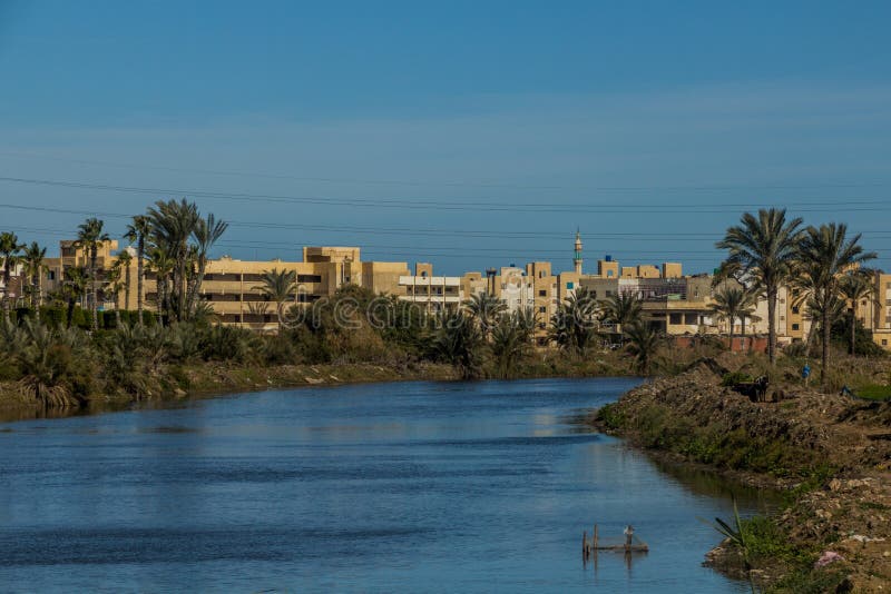 Small Branch of the Nile Delta, Egy Stock Photo - Image of river ...