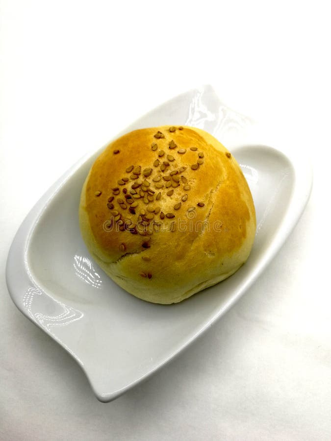 Small bread with sesame stock image. Image of food, pastry - 130207151