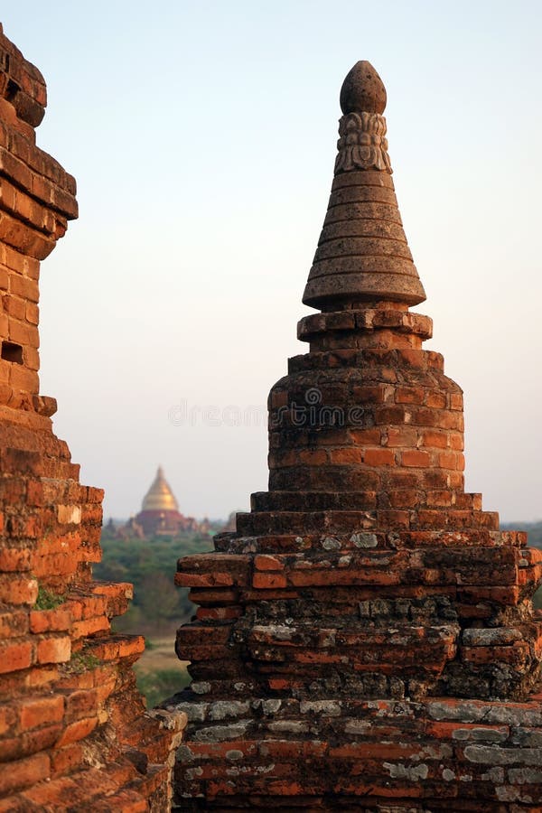 Small brick stupa editorial stock image. Image of buddhism - 90912354