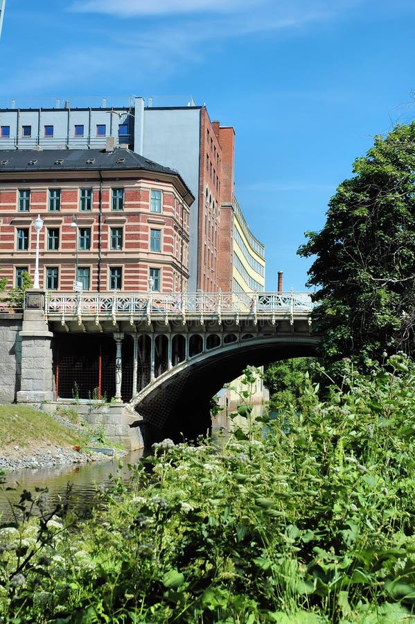 Small bridge stock image. Image of metal, outdoor, foliage - 15297143