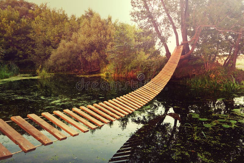 Small bridge stock photo. Image of green, beautiful, foliage - 64973668