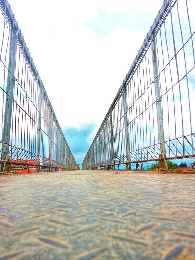 A Small Bridge with a Great View Stock Image - Image of great, view ...