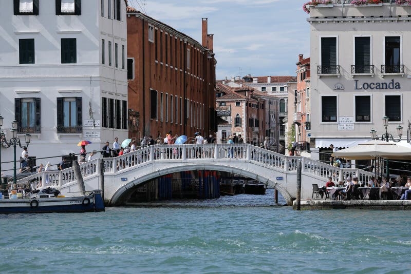 Bridge Over Canal in Venice, Italy Editorial Stock Photo - Image of ...