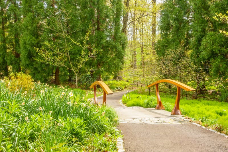 Small bridge over a stream stock image. Image of walkway - 80099551