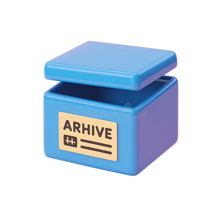 Bright Blue Archive Box Stock Illustrations – 60 Bright Blue Archive ...