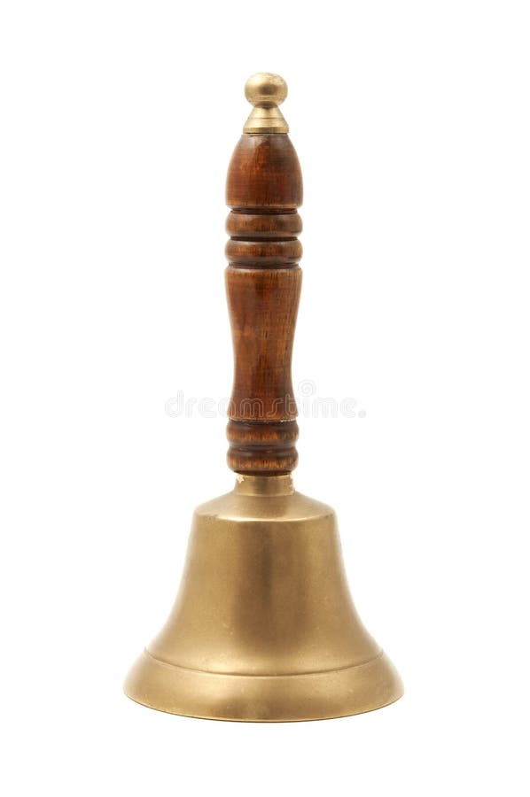 Small bronze bell stock photo. Image of isolated, instrument - 61803914