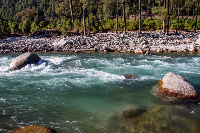 A Small Brook Flowing through the Valleys Stock Image - Image of ...