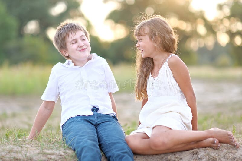 Small Brother and sister stock photo. Image of siblings - 48055374