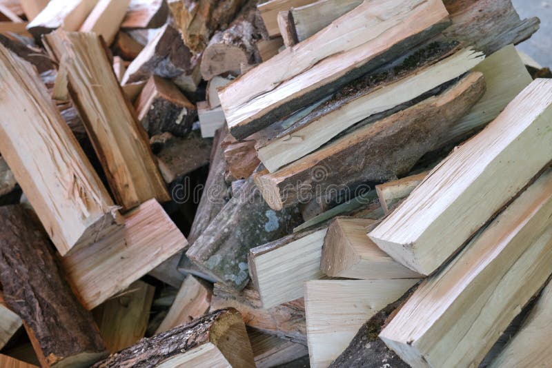 Small Brown Chopped Firewood Stock Photo - Image of abstract, renewable ...
