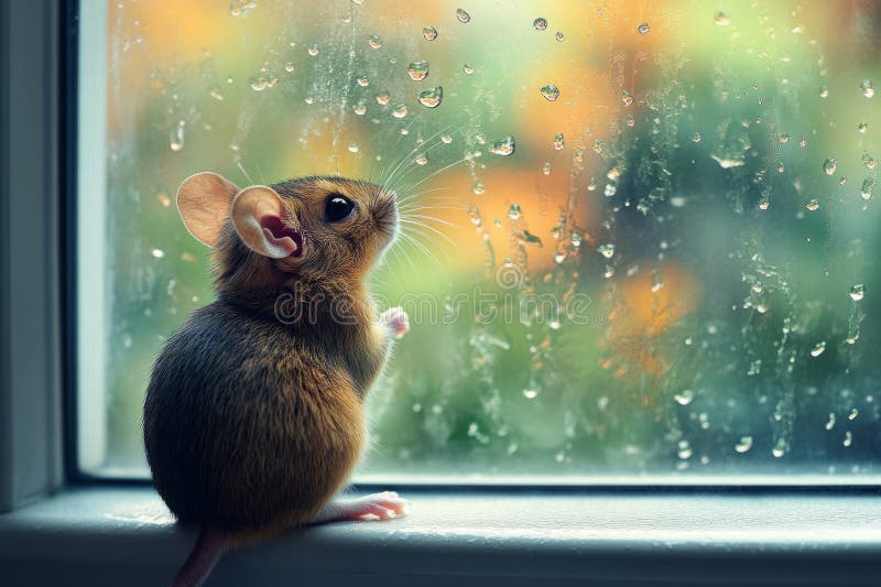 Cute Mouse Rainy Window Stock Photos - Free & Royalty-Free Stock Photos ...