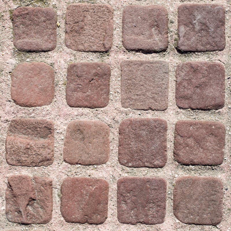 Small Brown Paves with Pink Joints Stock Image - Image of abstract ...