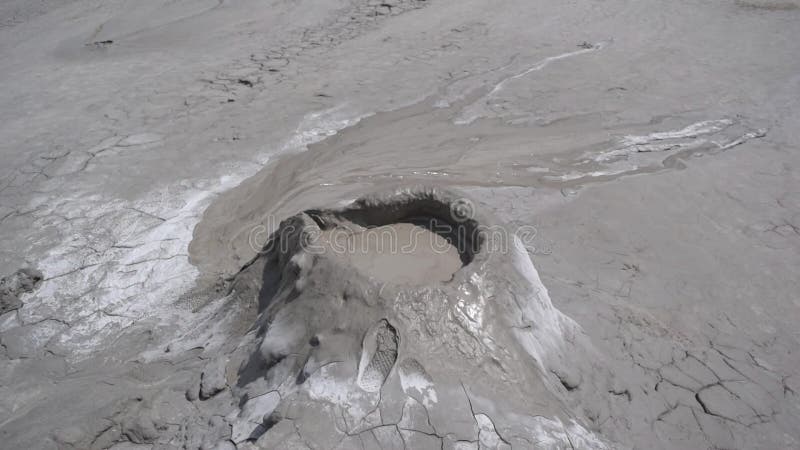 Small Bubbling Boiling Active Mud Volcano Stock Video - Video of ground ...