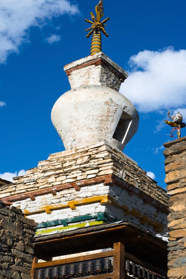 Small Buddhist Stupa in Nepal Stock Image - Image of culture, colorful ...