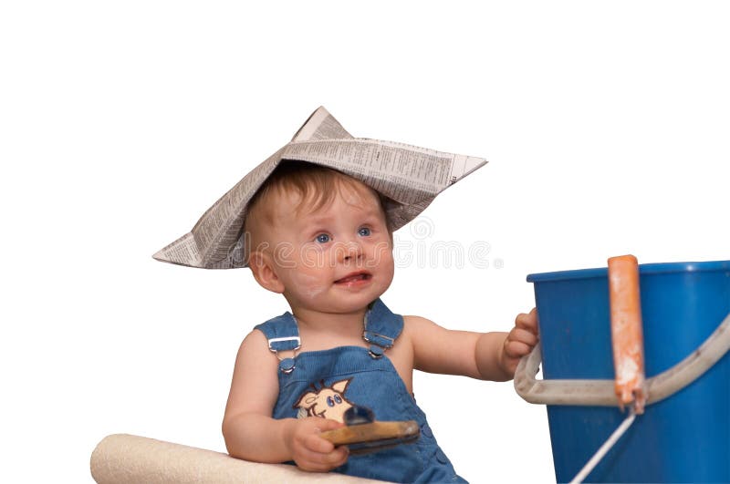 The small builder stock image. Image of newspaper, people - 2711473