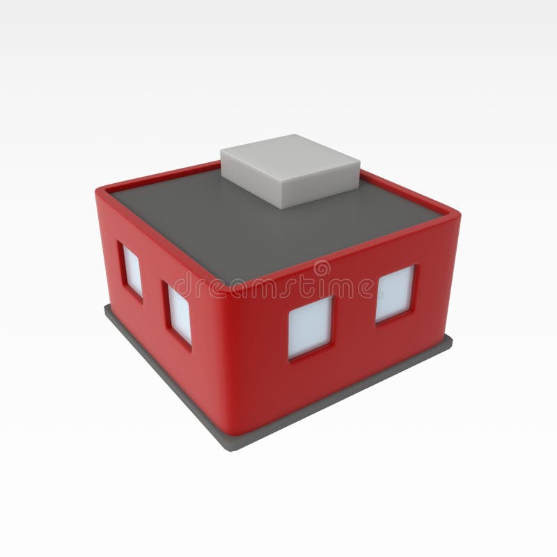 Small Building stock illustration. Illustration of rendering - 5940304