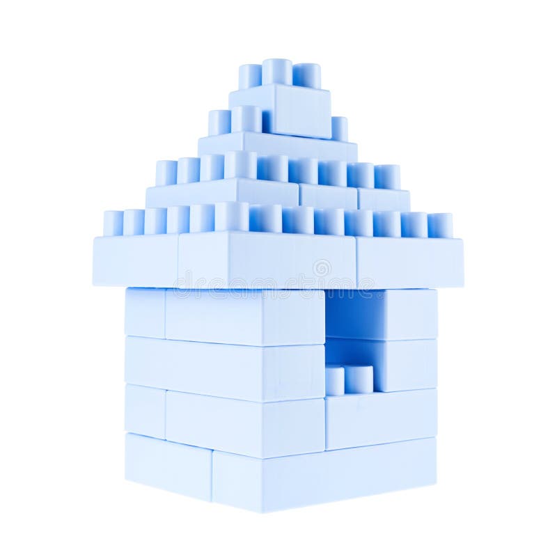 Small Building Made of Toy Bricks Stock Photo - Image of building ...
