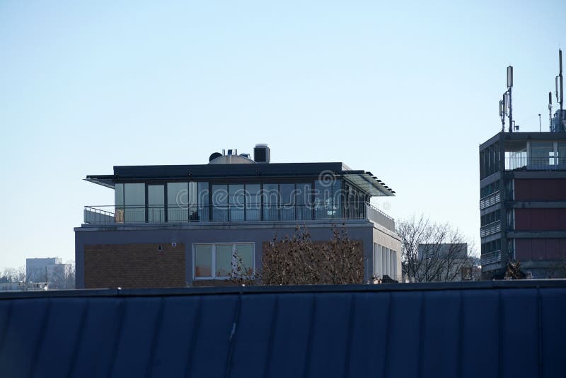 Small Building Under Clear Sky Stock Image - Image of background ...