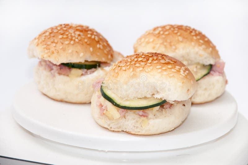 Big and small burger stock image. Image of grill, single - 3149123