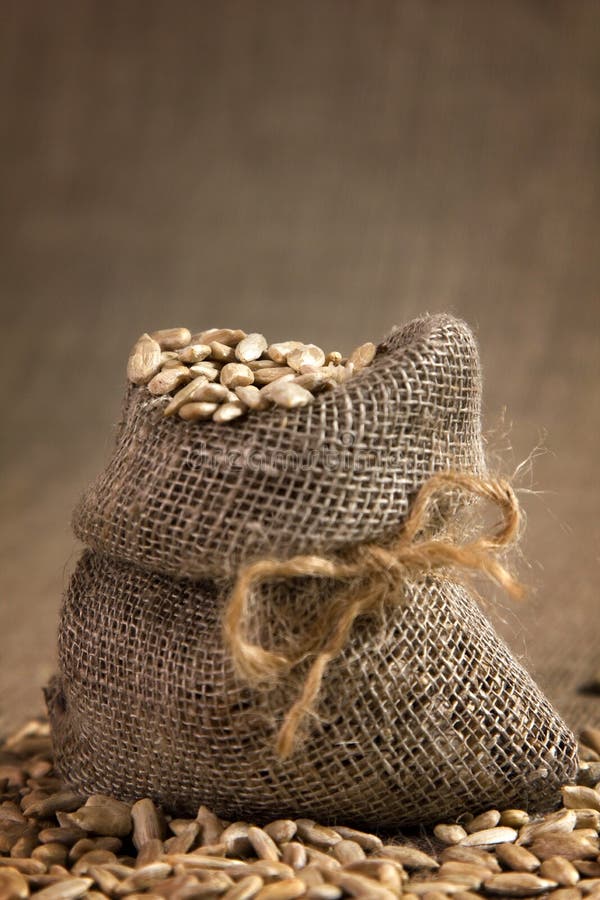 Small burlap sack stock image. Image of health, detail - 23515579