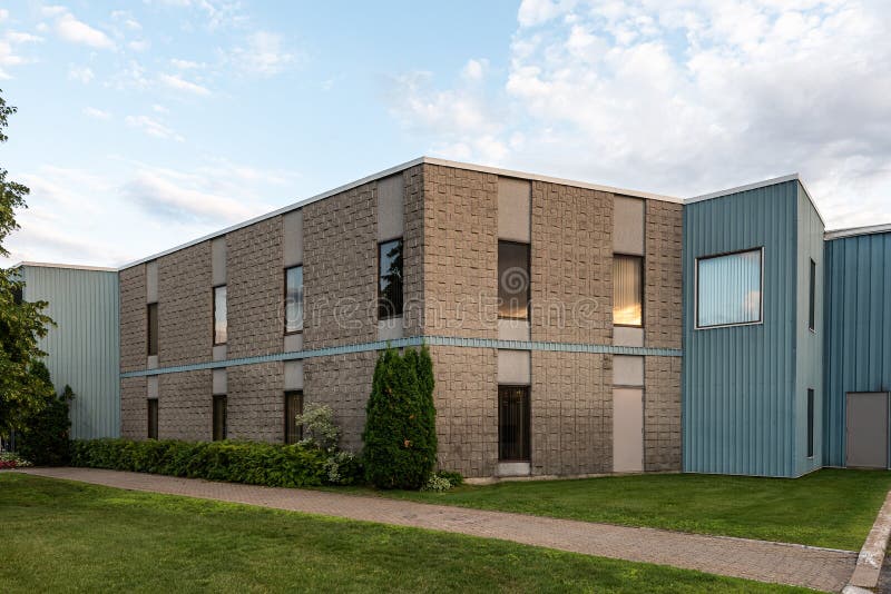 Small Business Building Exterior Stock Image - Image of entrance ...