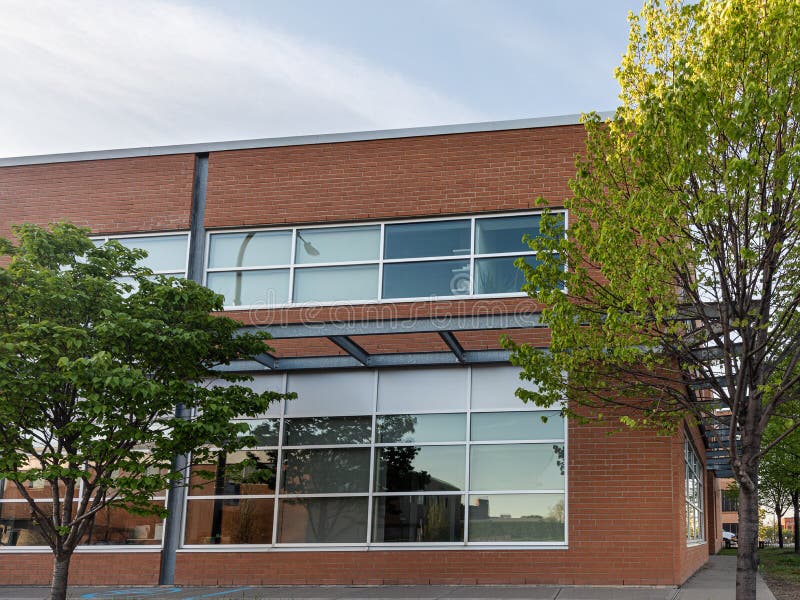 Small Business Building Exterior Stock Photo - Image of brown ...