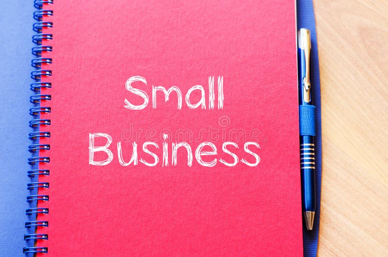 Small Business Text Concept on Notebook Stock Image - Image of text ...