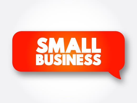 Small Business Text Message Bubble, Concept Background Stock ...