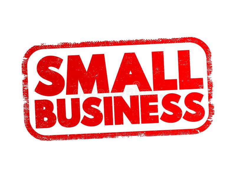 Small Business Text Stamp, Concept Background Stock Illustration ...