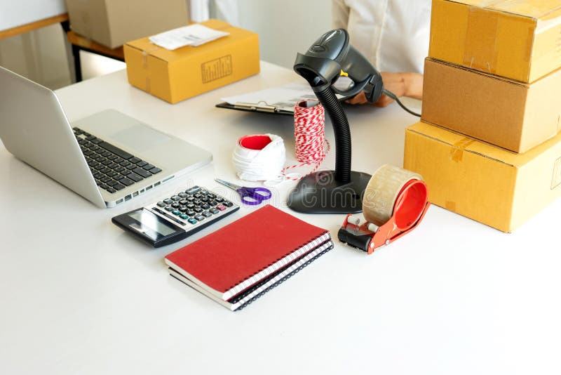 Small Business Worker Delivery Stock Image - Image of business ...