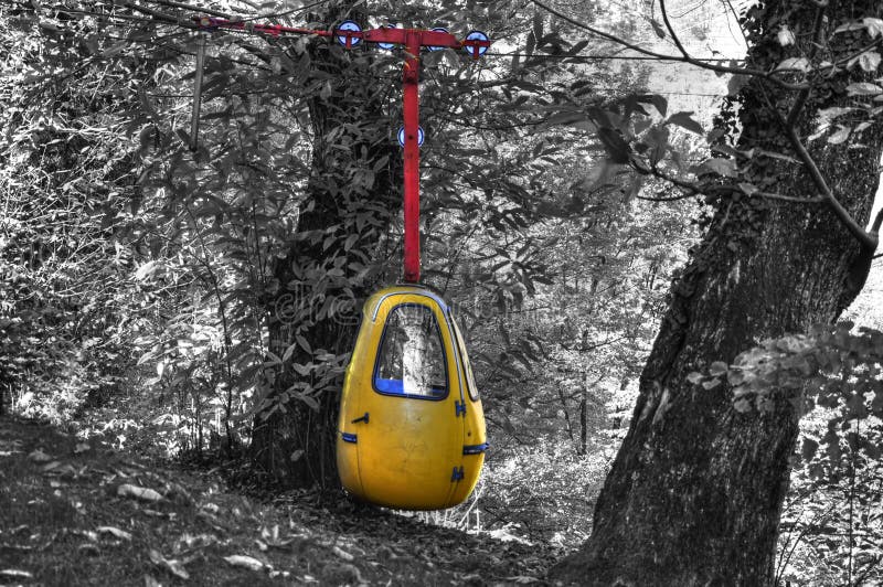 Small Cable Car in Ticino, Switzerland Stock Photo - Image of view ...