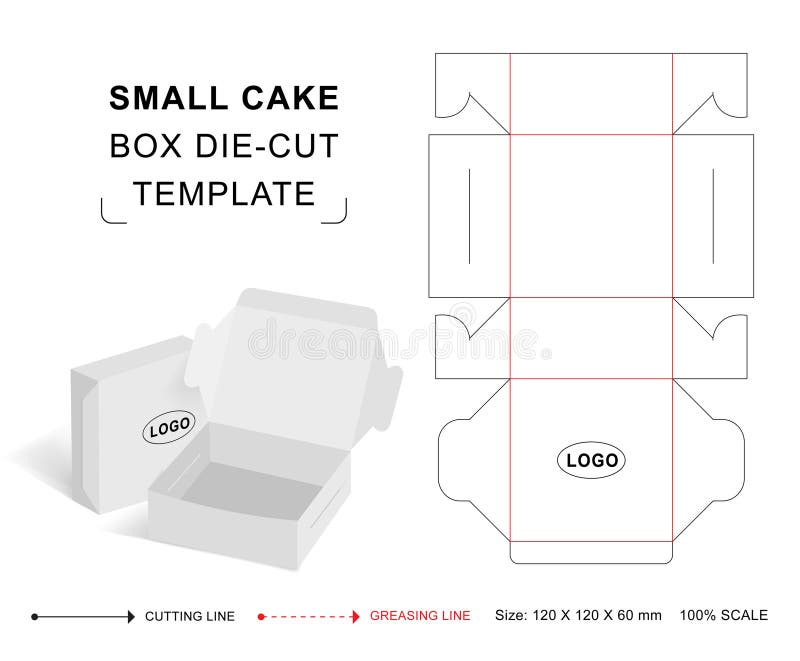 Auto Lock Box Die Cut Template, Packaging Die Cut Template, 3d Box ...
