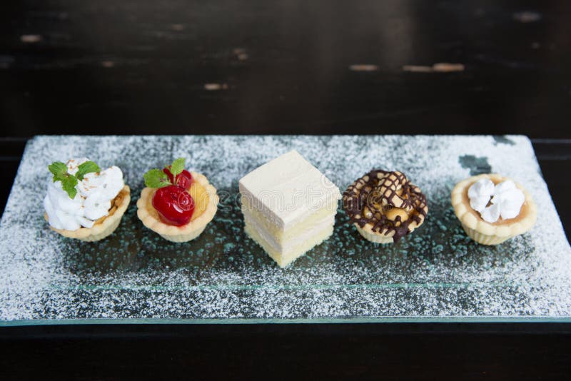 Small cakes stock image. Image of background, decorated - 27844447