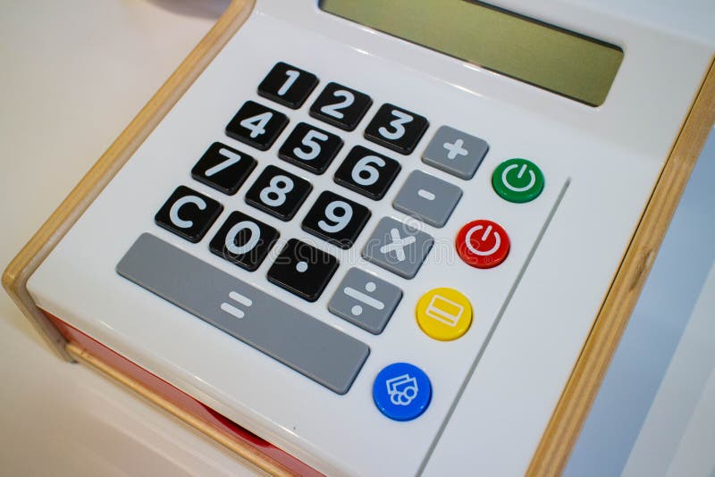 Small calculator for Kids stock photo. Image of black - 91309082