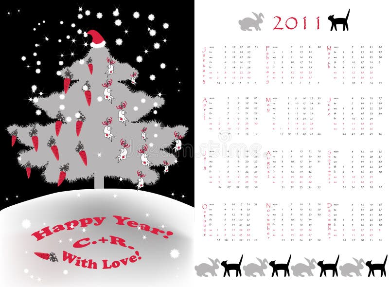 Small calendar tree stock vector. Illustration of year - 15342556