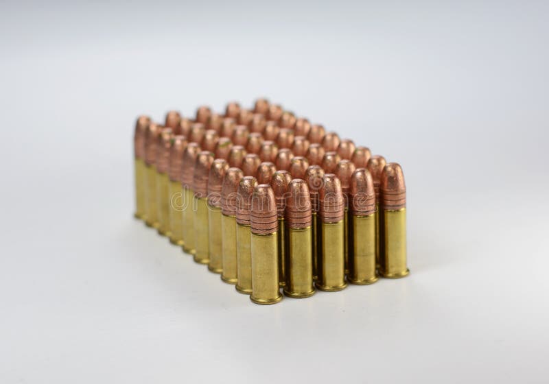 Small caliber ammunition. stock photo. Image of ammunition - 104976410