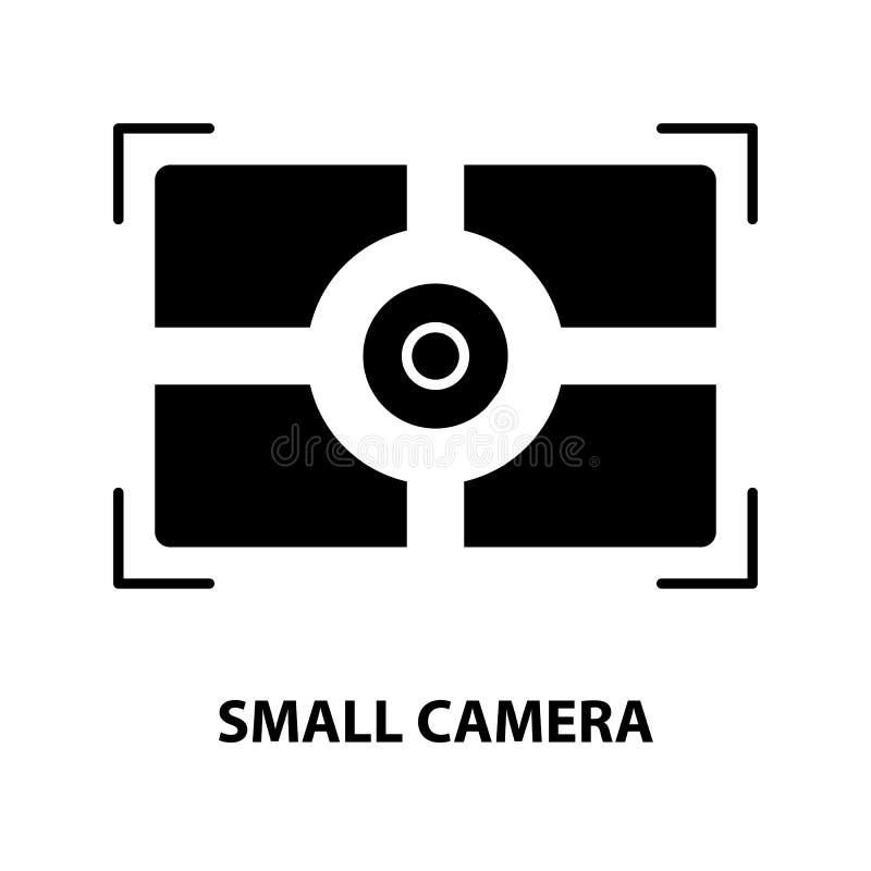 Small Camera Icon, Black Vector Sign with Editable Strokes, Concept ...