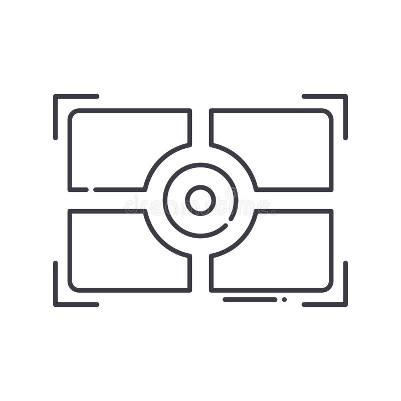 Small Camera Icon, Linear Isolated Illustration, Thin Line Vector, Web ...