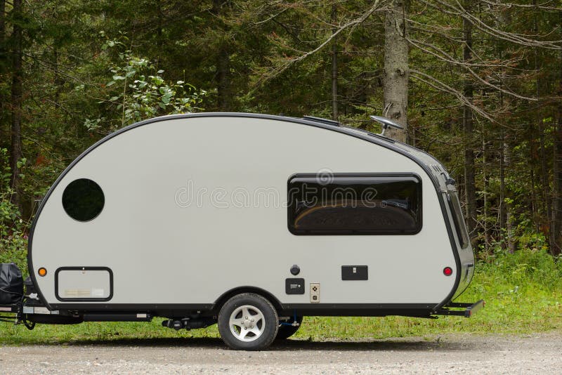 Small camper stock image. Image of travel, leisure, small - 98411409