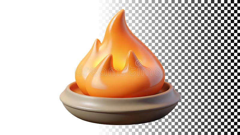 Small Campfire Icon, Symbolizing Camping Outdoors and Warmth Source Png ...