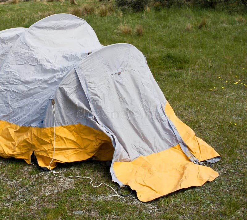 Small Camping Tent stock photo. Image of backpacking - 25202288