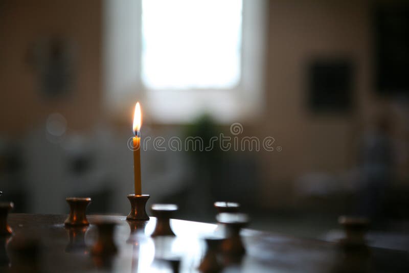 Small candle light stock photo. Image of shine, black - 4410646
