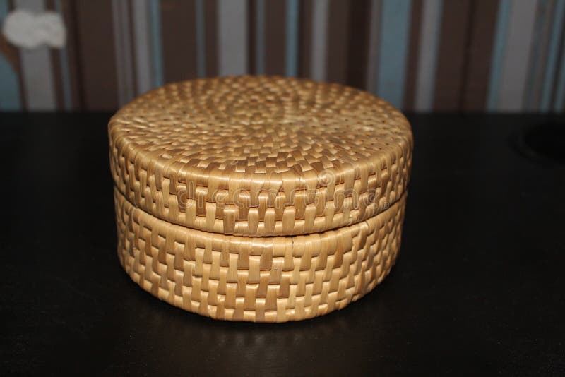 A small cane basket stock photo. Image of looks, cane - 106282384