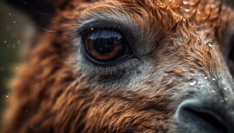 Small Canine Snout, Wet Nose, Staring at Camera Generated by AI Stock ...